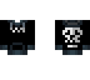 Black Skull Hoodie - Base | Minecraft Skin