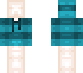 cyan hoodie base. | Minecraft Skin