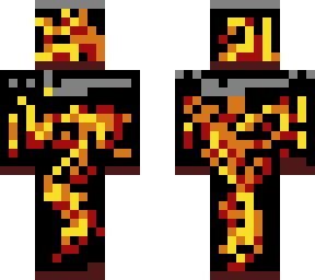 Fire with Smoke | Minecraft Skin
