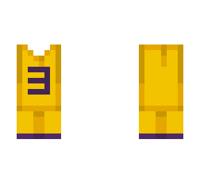 Lakers Jersey Skin Overlay | Minecraft Skin