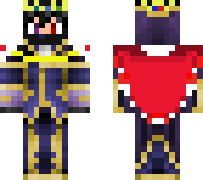 Lelouch with Technoblade crown and cape | Minecraft Skin
