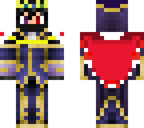 Lelouch with Technoblade crown and cape V2 | Minecraft Skin