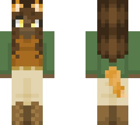cute fox girl | Minecraft Skins