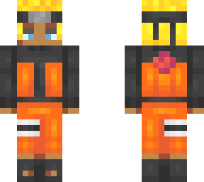 Black Naruto Uzumaki | Minecraft Skin