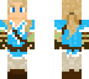 Link breath of the wild fixed,(eyebrows shading) | Minecraft Skin