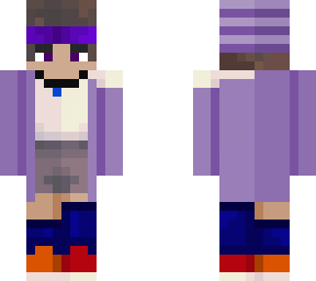 Logan (ROTTMNT Donnie inspired OC) | Minecraft Skin