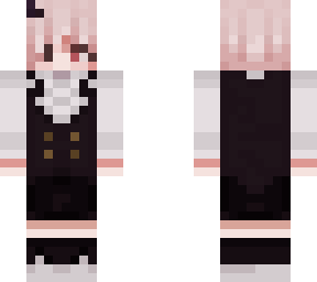 pink haired vampire boy | Minecraft Skin