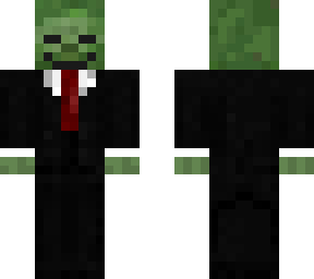 Smiling Zombie (Suit) | Minecraft Skin