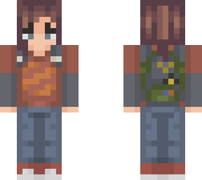 Ellie Williams = Young Ellie's iconic outfit | Minecraft Skin