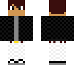 white black gamer boy | Minecraft Skin