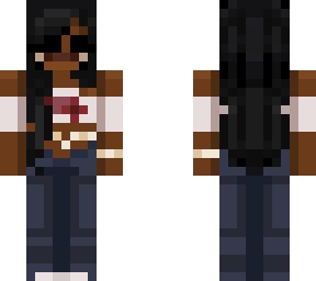 y2k black girl grunge cute dark skin black hair flared jeans ...