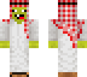 Arab Shrek pre gauntlet | Minecraft Skin