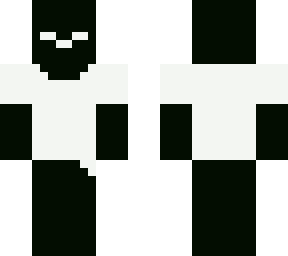 Black and white zombie | Minecraft Skin