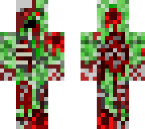 bloody creeper | Minecraft Skin
