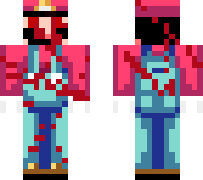 Bloody mario | Minecraft Skin