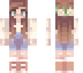 mujer pelo cafe | Minecraft Skins