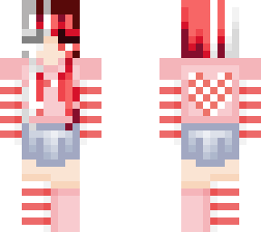 Candy Cane Mint Flavour | Minecraft Skin