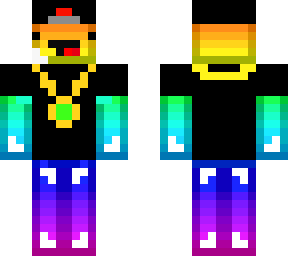 Rainbow Derp Bling | Minecraft Skin