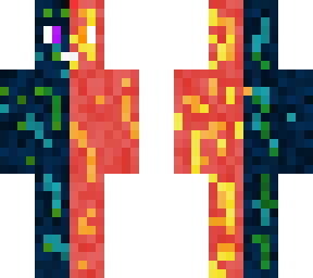 Ice and fire | Minecraft Skin