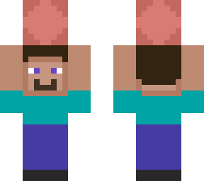 plastic Steve holding a apple | Minecraft Skin