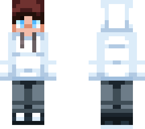White Hoodie | Hive styled | Minecraft Skin