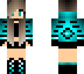 Blue gamer girl | Minecraft Skin