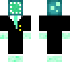 Glow Squid In a Suit | Minecraft Skin