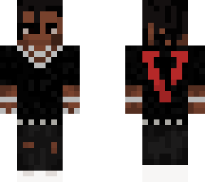 playboi carti black hair | Minecraft Skin