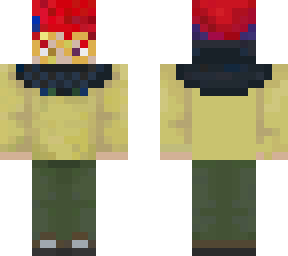 Virw's skin RED (mullet?) | Minecraft Skin