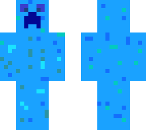 Blue Creeper | Minecraft Skin