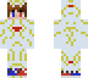 Neon (Silver Armor Golden Engravings) | Minecraft Skin