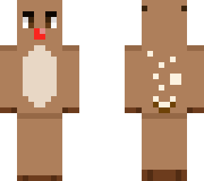 Rudolph the red nosed reindeer | Minecraft Skin