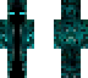 Dark mode aqua mage | Minecraft Skin
