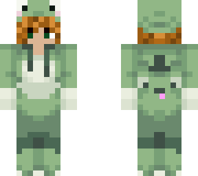 frog pajama ginger hair | Minecraft Skins