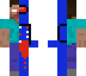 Half herobrin half among us imposter | Minecraft Skin