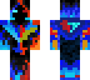 Fire Ice god | Minecraft Skin