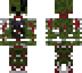 Flame Springtrap (Spoiler) | Minecraft Skin