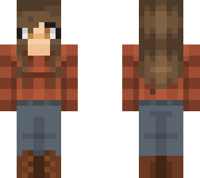 Plaid Sweater Girl | Minecraft Skin