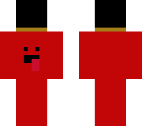 Red Dude with tophat | Minecraft Skin