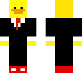 Duck wearing suit | Minecraft Skin