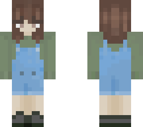 female human but block limbs | Minecraft Skin