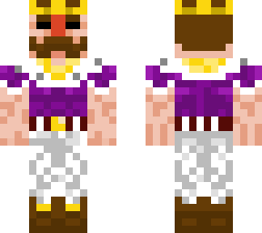 TheMustachedMan Chad King | Minecraft Skin