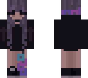 minecraft girl purple | Minecraft Skins