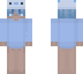 Blue Axolotl boy! | Minecraft Skin
