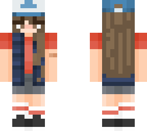 Girl dipper gravity falls | Minecraft Skin