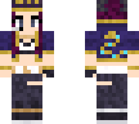 K/DA Akali Pop/Stars Skin Without Mask Revised | Minecraft Skin