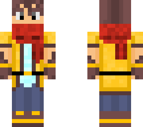 Rusty Archer with red scarf | Minecraft Skin