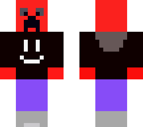 The fire creeper | Minecraft Skin