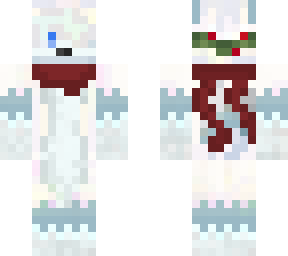 furry fox white christmas ice | Minecraft Skins