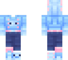 MCC Aqua Axolotls base | Minecraft Skin